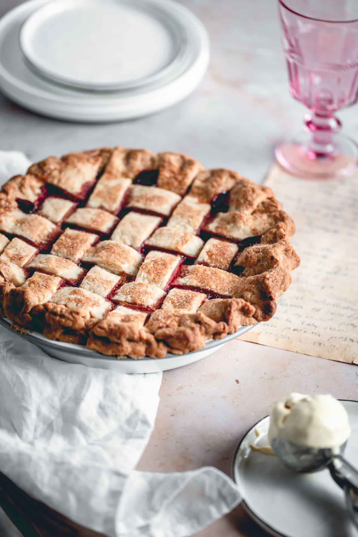 Homemade Sour Cherry Pie | Ana's Baking Chronicles
