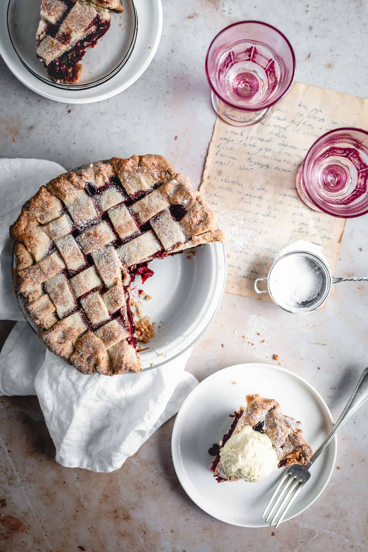 Homemade Sour Cherry Pie | Ana's Baking Chronicles